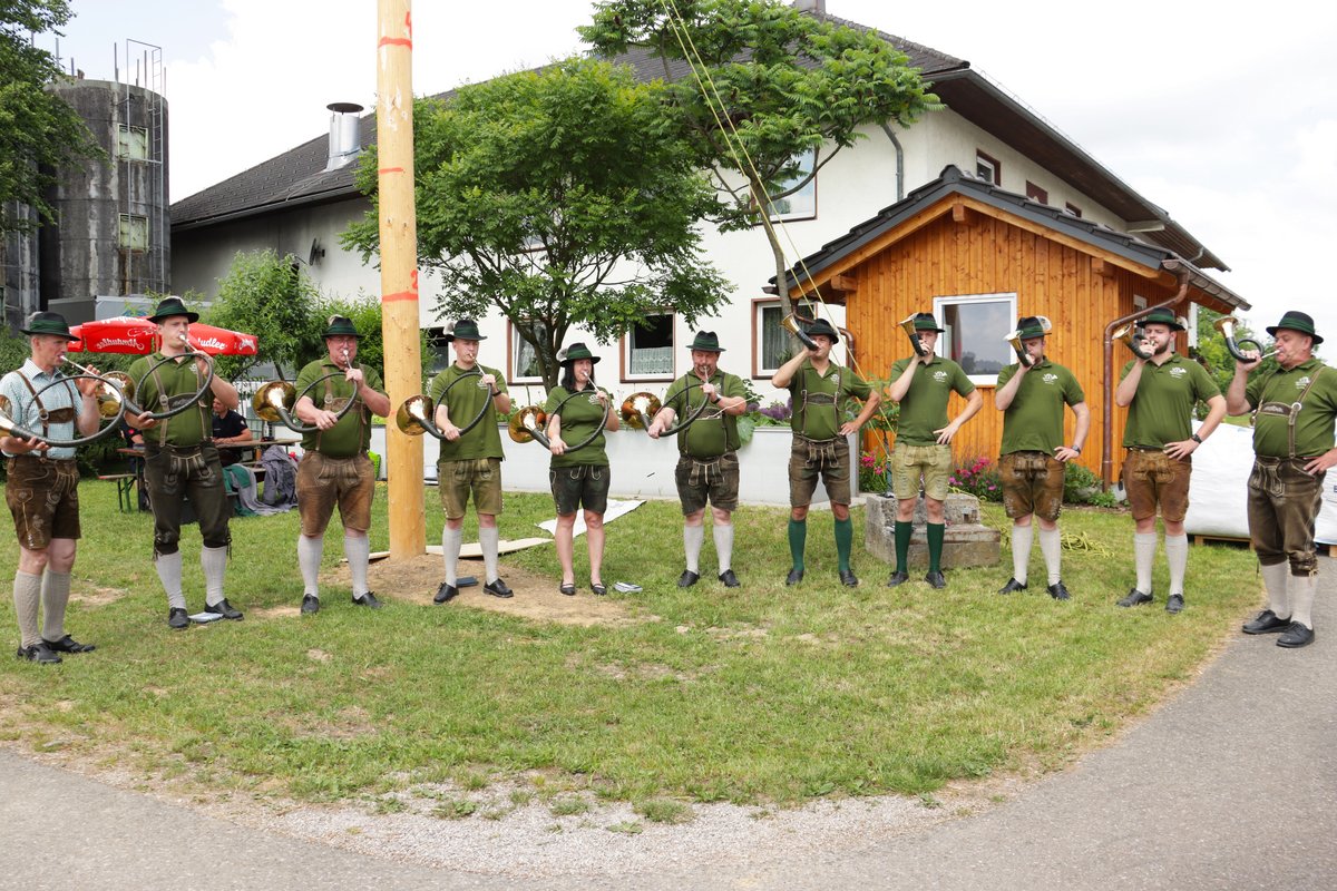 Jagdhornbläser Bad Wimsbach - Neydharting: Maibaumfest Hannes Altmanninger
